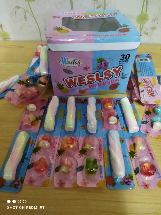 weslsy marshmalloon gummy 30pcs in a box | Lazada PH
