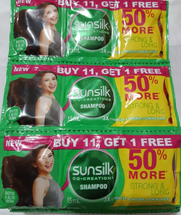 12 + 1 PROMO SUNSILK SHAMPOO 15ml for only ( 59.00 ) | Lazada PH