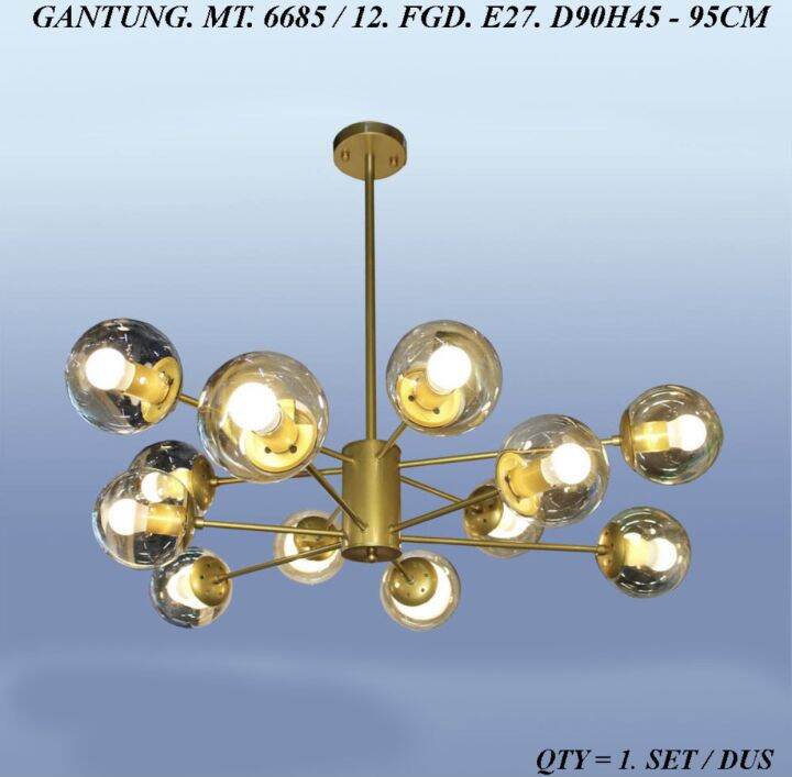 Lampu Gantung Hias Cabang Industrial Vintage Lampu Modern Cabang 6685 ...