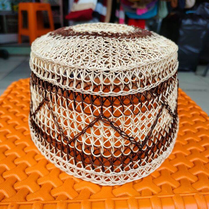 peci rotan kupiah rotan khas kalimantan peci rotan kalimantan | Lazada ...