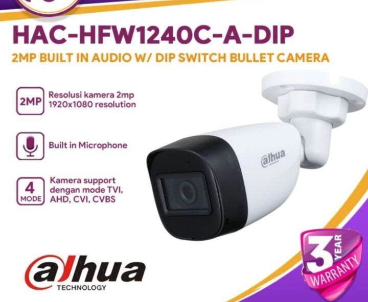 kamera cctv outdoor 2mp dahua audio suara | Lazada Indonesia