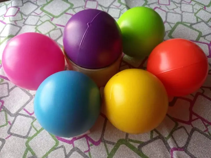 Plastic hard ball assorted color(6pcs/pck) | Lazada PH