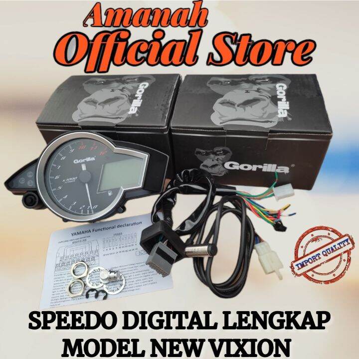 Speedometer spido model new vixion lengkap set soket indikator magnet ...