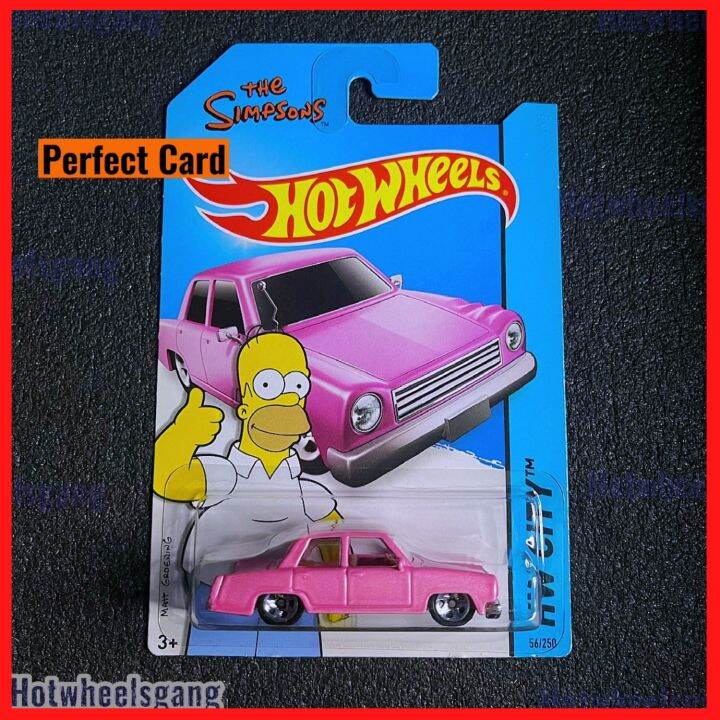 Hot Wheels The Simpsons Pink Sedan Family Car 1st Edition 2015 Plymouth ...