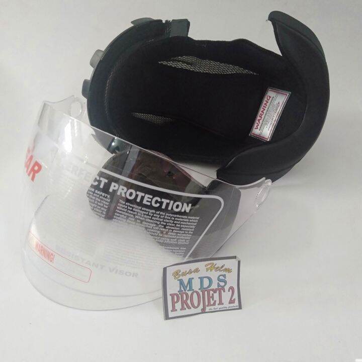 BUSA KACA HELM MDS PROJECT 2 PROJET 2 FULLSET PIPI | Lazada Indonesia