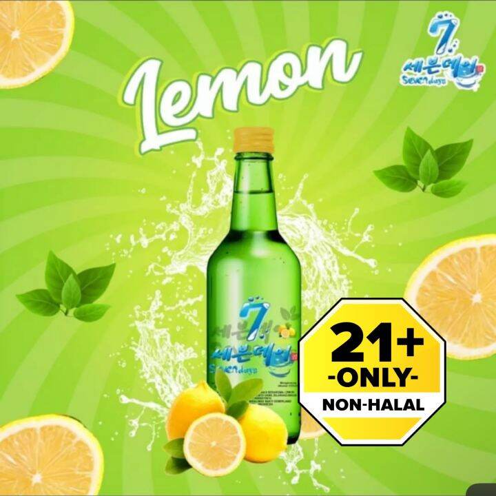 Seven Days Lemon Soju 360ml 15% | Lazada