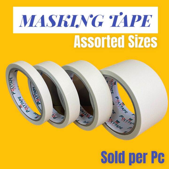 Masking Tape (1/2,3/4,1" and 2") x 15m Lenght Sold per Pc | Lazada PH