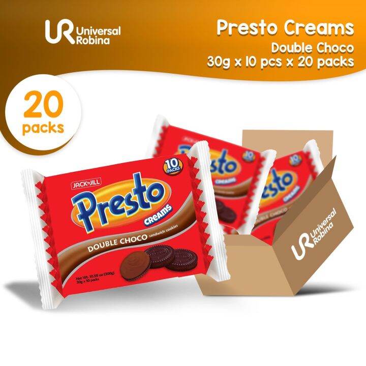 Presto Creams Double Chocolate (30g x 10) - Bundle of 20 | Lazada PH