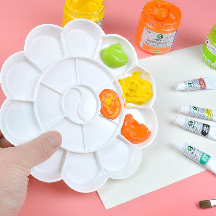 Palette Artist Children Students Art Craft Color Mixing Tray Portable ...