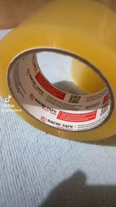 Lakban Isolasi Selasiban Bening Transparan Nachi Tape 2 inci 48mm x ...