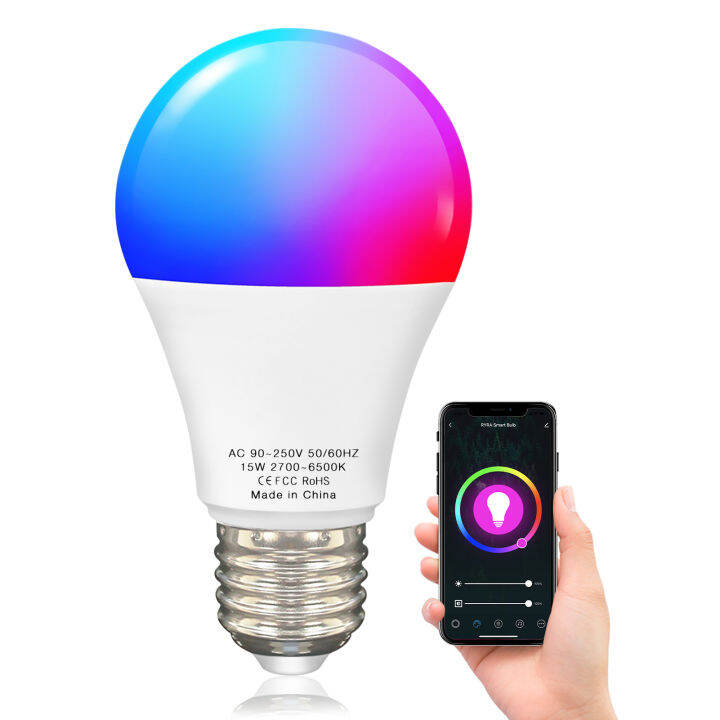 Kedia TUYA WiFi Smart LED Light Bulb 9W 15W E27 RGBCW Changeable Smart ... Kedia TUYA WiFi Smart LED Light Bulb 9W 15W E27 RGBCW Changeable Smart ...