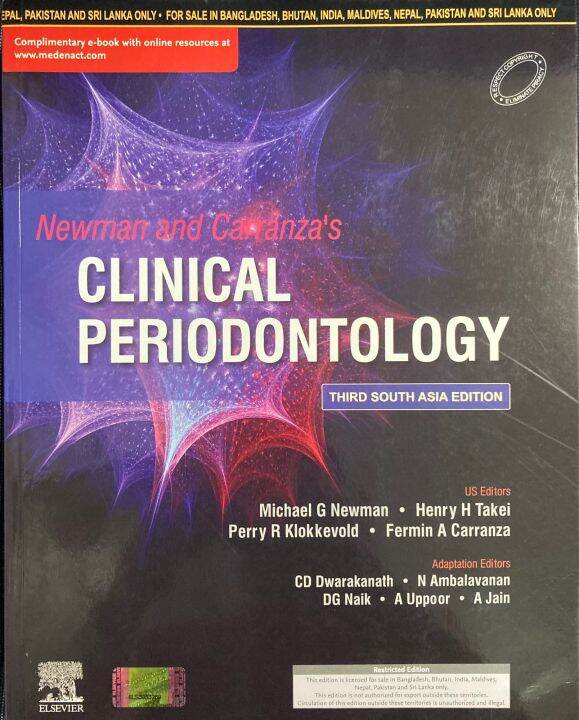 Newman and Carranza’s Clinical Periodontology, 13th edition | Lazada