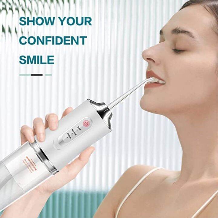 Portable Dental Oral Irrigator Water Flosser Pick Mouth Cleaning ...