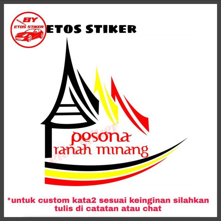 stiker pesona ranah minang ( custom kata kata ) cutting sticker mobil ...