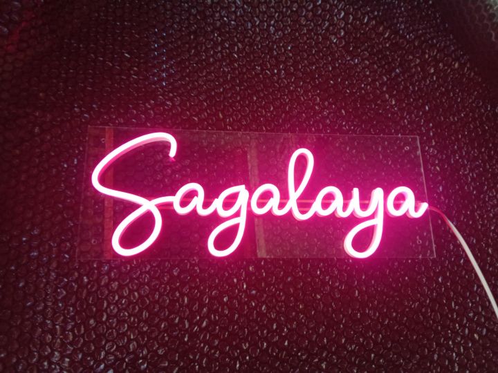 Neon flex custom tulisan menyala - HARGA PER HURUF - lampu hias ...