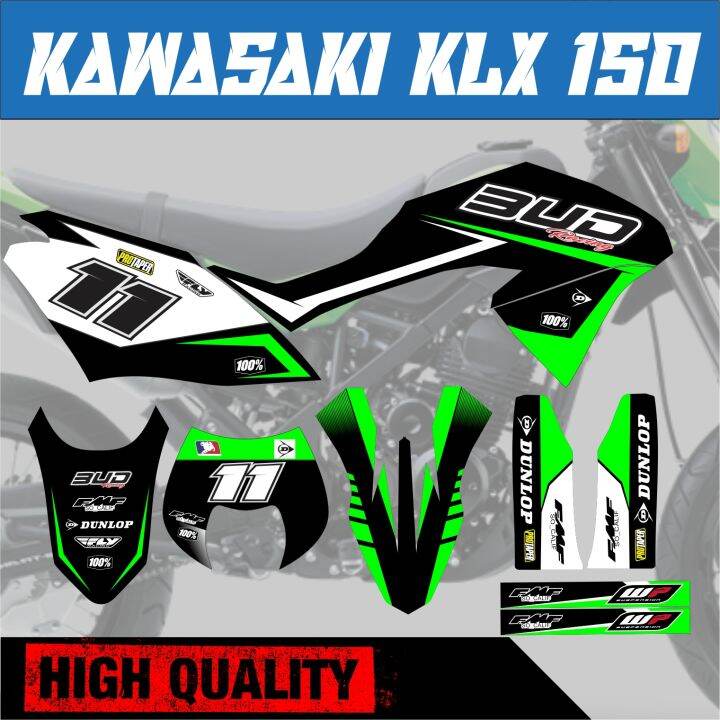 Kawasaki klx 150 full body decals, Laminated | Lazada PH