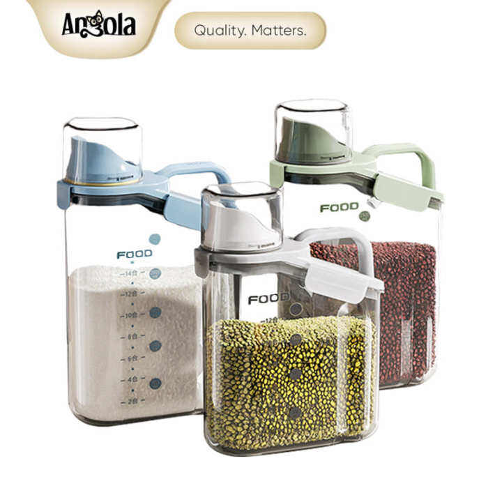 Angola Storage Jar E68 Tempat Penyimpanan Sereal/Beras/Biji-Bijian ...