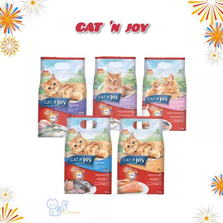 Cat 'n joy อาหารเม็ดแมว สามพลังปกป้องและเสริมสร้างภูมิคุ้มกัน ให้เจ้าเหมียว ขนาด 400 กรัม ...