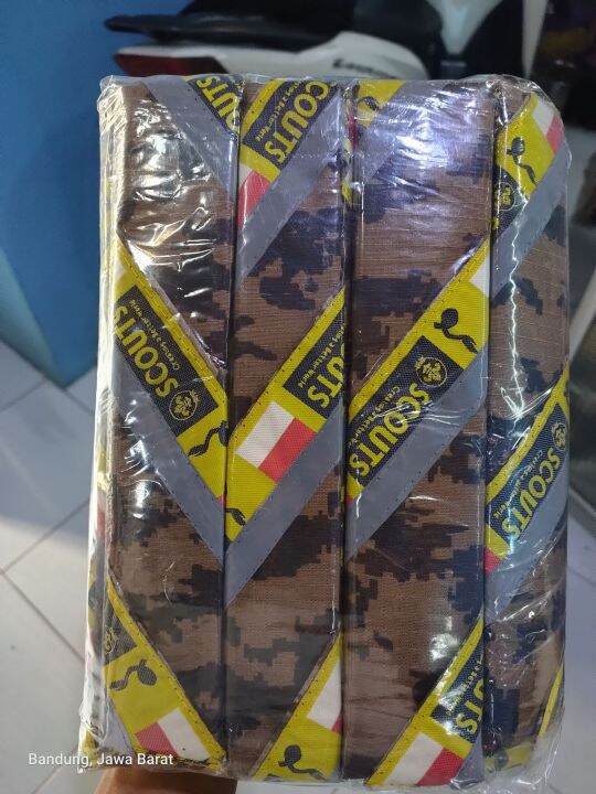 scraf loreng scout isi 10 biji | Lazada Indonesia