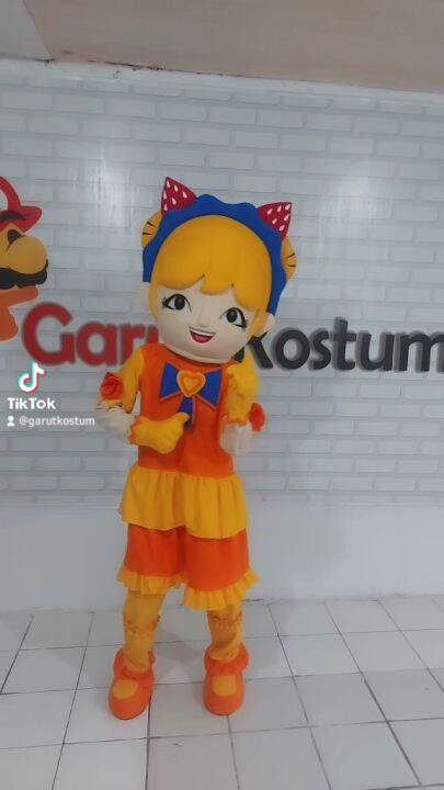 Kostum maskot badut layla mobile legend kuning cantik dewasa costume ...