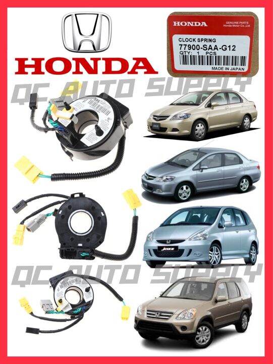 77900-SAA-G12 ORIGINAL CLOCK SPRING AIR SENSOR FOR USE ON: HONDA CITY ...