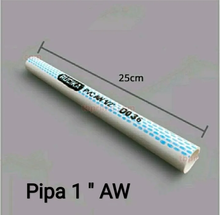 Pipa potongan 1" Inch AW Rucika 25 Cm Pipa PVC | Lazada Indonesia