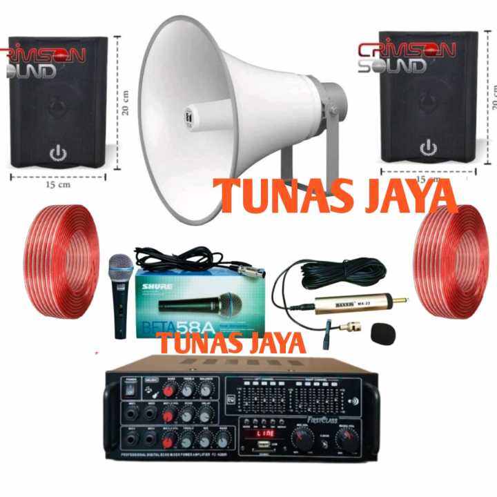 PAKET TOA KOMPLIT SPEAKER OUTDOOR INDOOR PAKET TOA SOUND SYSTEM MASJID ...