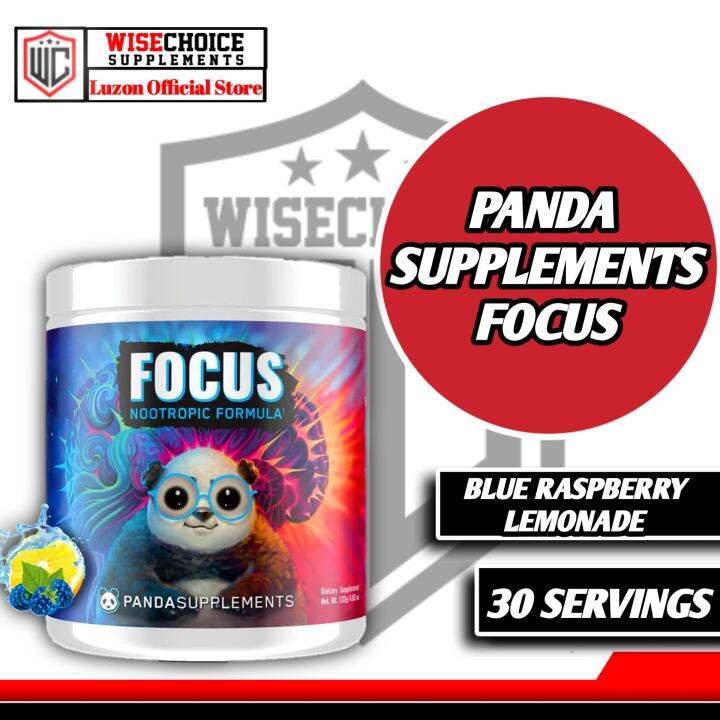 PANDA SUPPLEMENTS FOCUS 30 SERVINGS BLUE RASPBERRY LEMONADE | Lazada PH