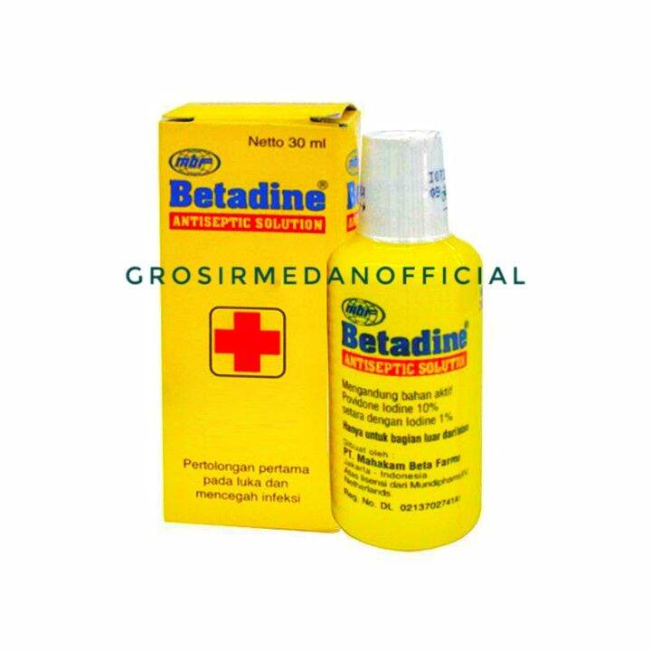 BETADINE CAIR SOLUTION - BETADIN LARUTAN PENCUCI PENGERING LUKA ...