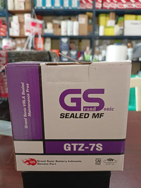 Aki Nmax/ GS GTZ7S Grandsonic/ 12V7Ah/ Aki Vario Satria Fu | Lazada ...