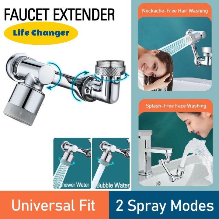 Universal rotatable Faucet extender for sink magical rotating tap ...