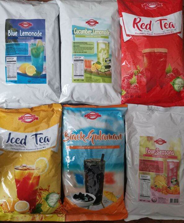 Chemag Iced Tea 1Kilo ( Black Gulaman | Cucumber Lemonade | Four ...