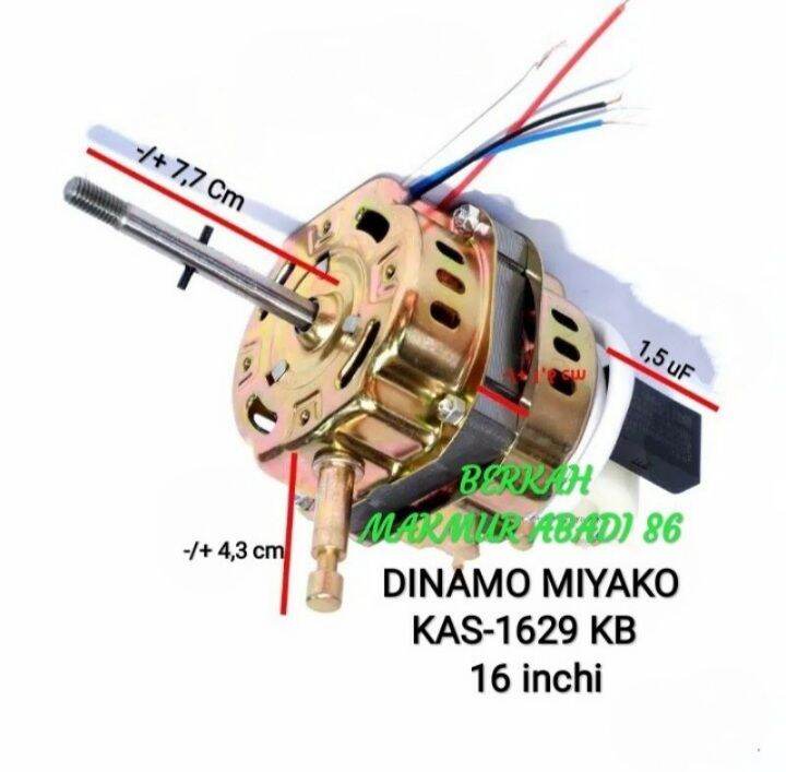 Dinamo Kipas Angin MIYAKO KAS-1629 KB] Mesin Motor Fan Berdiri Duduk ...