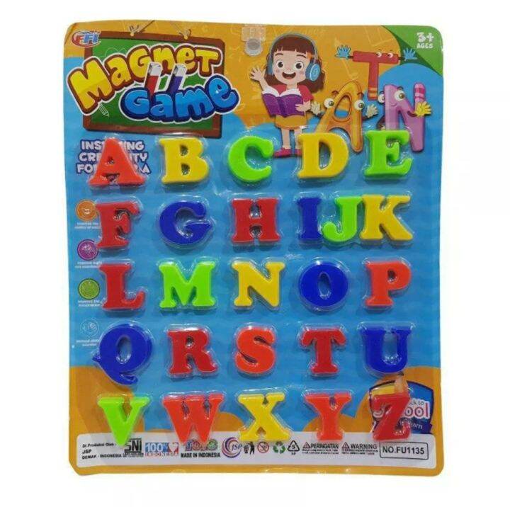 MAINAN ANAK EDUKASI BELAJAR MENGENAL ABCD ABJAD ALPHABET | Lazada Indonesia