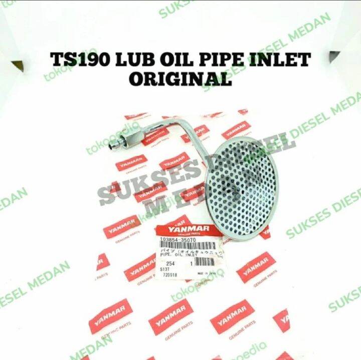 TS190 TS 190 Lub Oil Pipe Inlet Saringan Bawah Oli Parabola Mesin Diesel Yanmar Original ...