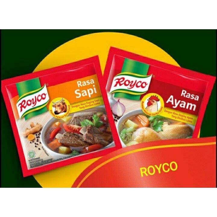 Royko Bumbu Bubuk Kaldu Penyedap Makanan Rasa Ayam dan Sapi Sashet ...