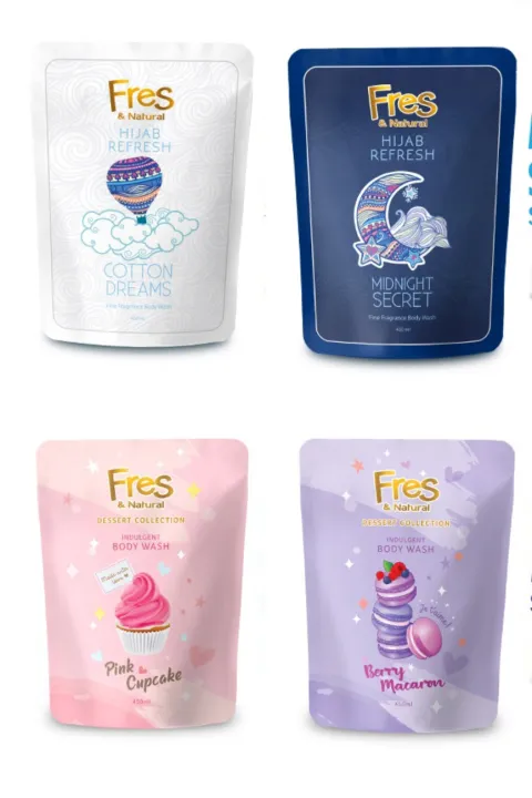 [ FRES & NATURAL ] Body Wash Refill 450ml | Lazada Indonesia