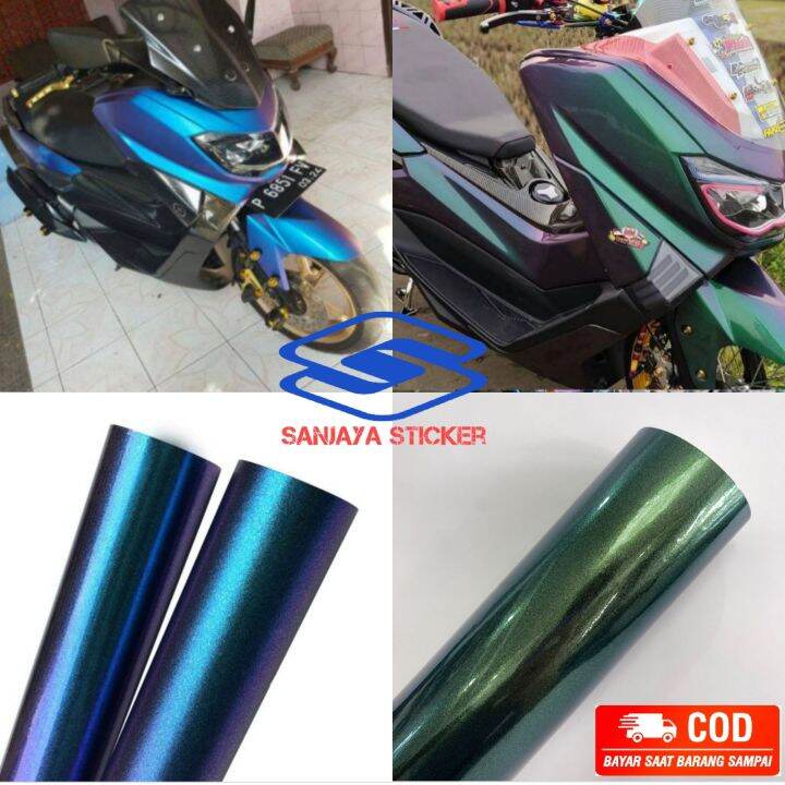 STIKER SKOTLET MOTOR BUNGLON PELANGI 50cm x 50cm STICKER MOTOR STIKER ...