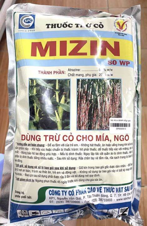 Thuốc trừ cỏ mía và ngô Mizin 80WP gói 500g | Lazada.vn