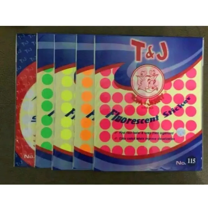 Label Stiker TJ 115 Bulat Warna | Lazada Indonesia