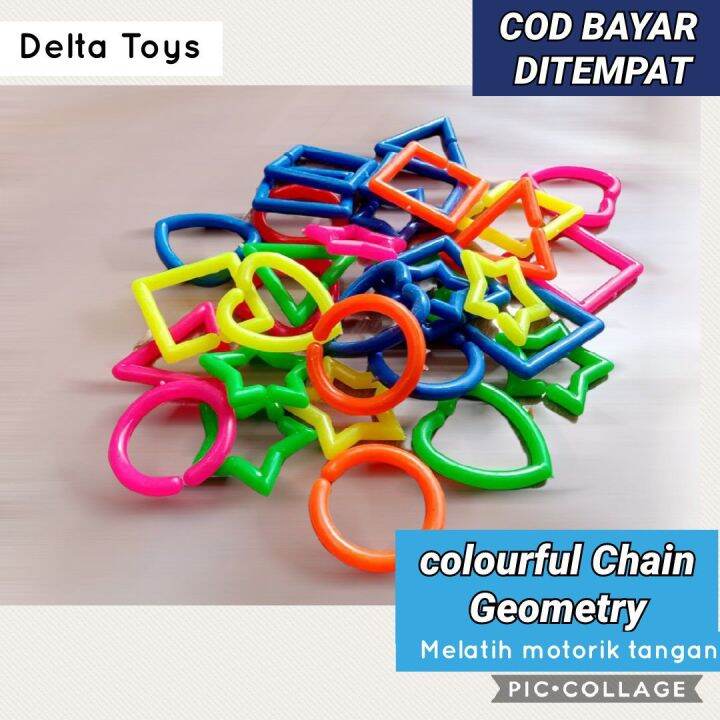 MAINAN ANAK EDUKASI MERONCE GEOMETRI 100 GRAM APE PAUD TK EDUKATIF ANAK ...