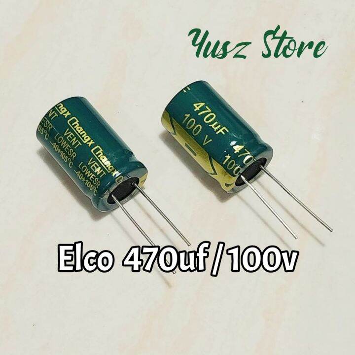 Elco 470uf / 100v Capacitor 470 uf 100 Volt | Lazada Indonesia