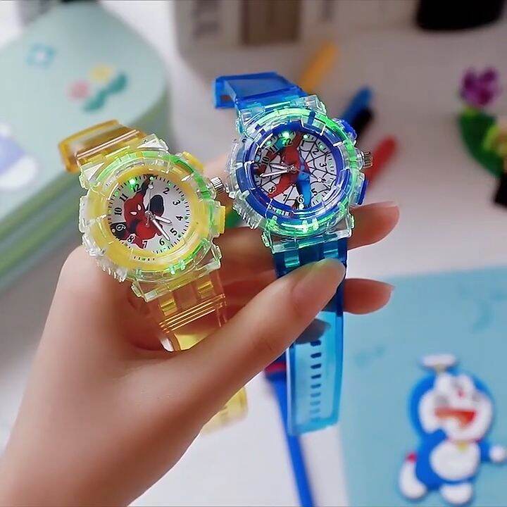 LED Watch For Kids With Light Cute Cartoon Watches for Boys Girls ...