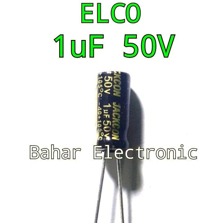 Kapasitor Elco 1uF 50V per 2 biji | Lazada Indonesia