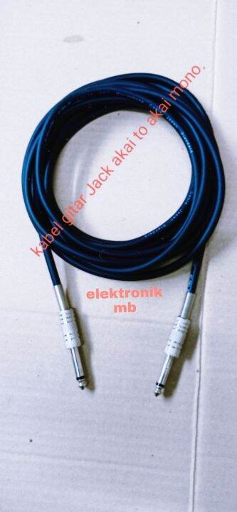 kabel gitar listrik jack akai to akai mono / kabel gitar listrik 5 ...