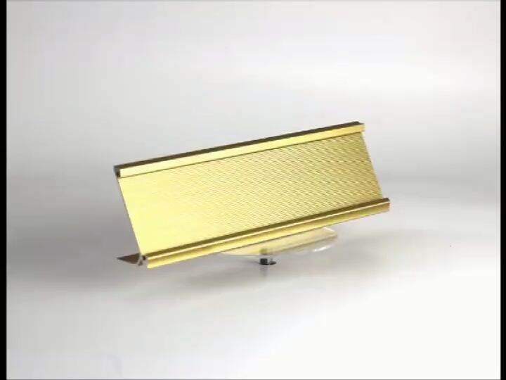 Papan Nama Meja Aluminum Name Plate Holder Desk Sign Holder Name Desk ...
