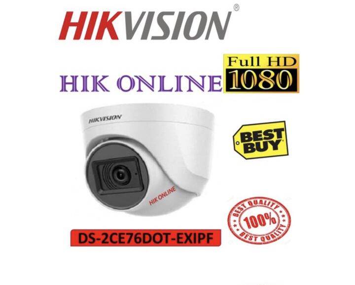HIKVISION CCTV 2MP Analog Full HD 1080P 4 In 1 Indoor IR Dome Camera ...