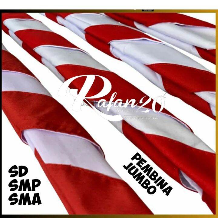 dasi hasduk merah putih pramuka anak sekolah sd smp sma jumbo dan ...