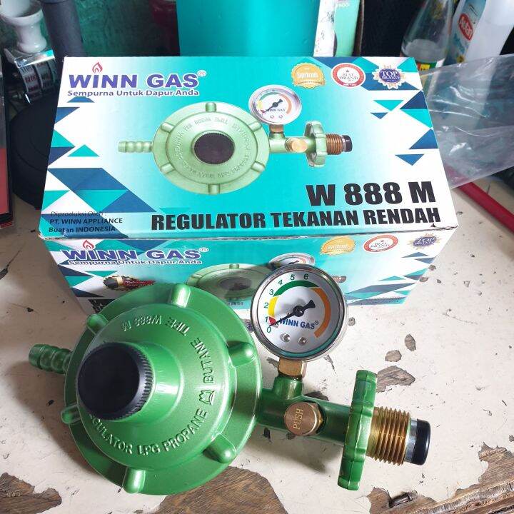 regulator tekanan rendah winn gas w888m/ regulator tabung 50kg | Lazada ...