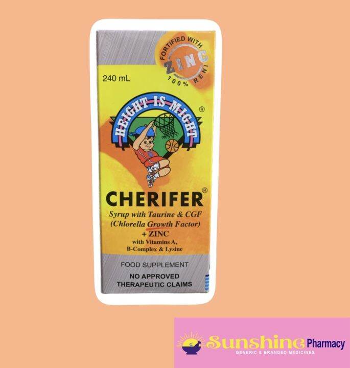 Cherifer with Zinc Syrup 240ml | Lazada PH